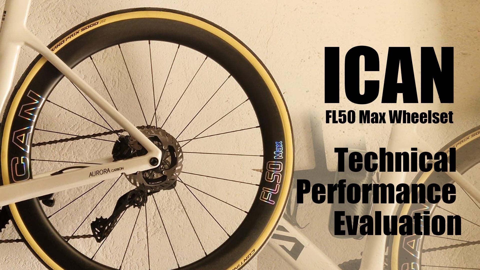 Dave Noakes tarafından ICAN Cycling için hazırlanan ICAN FL50 Max Jant ...